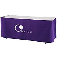 Custom Open Back Table Covers for Events from 4imprint