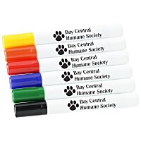 Custom Markers at 4imprint; mini dry erase, permanent, retractable, chisel