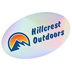 Holographic Sticker - Oval - 2" x 3" 168008-OV-23 : 4imprint.com