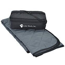 Quilted Outdoor Blanket with Carrying Case 169100 : 4imprint.com