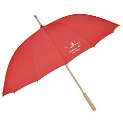 Shield Umbrella with Bamboo Handle - 46" Arc 169102 : 4imprint.com