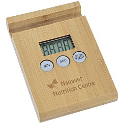 Bamboo Timer & Stand - 24 hr 168041-24HR : 4imprint.com