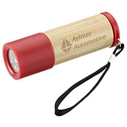 Drift LED Bamboo Accent Flashlight 170996 : 4imprint.com