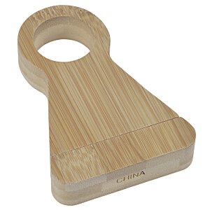 Bamboo Wine Bottle Stand with Corkscrew 167255 : 4imprint.com