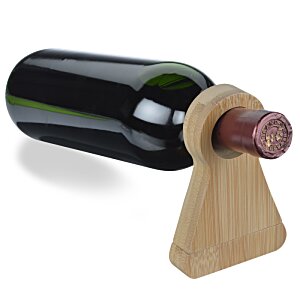 Bamboo Wine Bottle Stand with Corkscrew 167255 : 4imprint.com