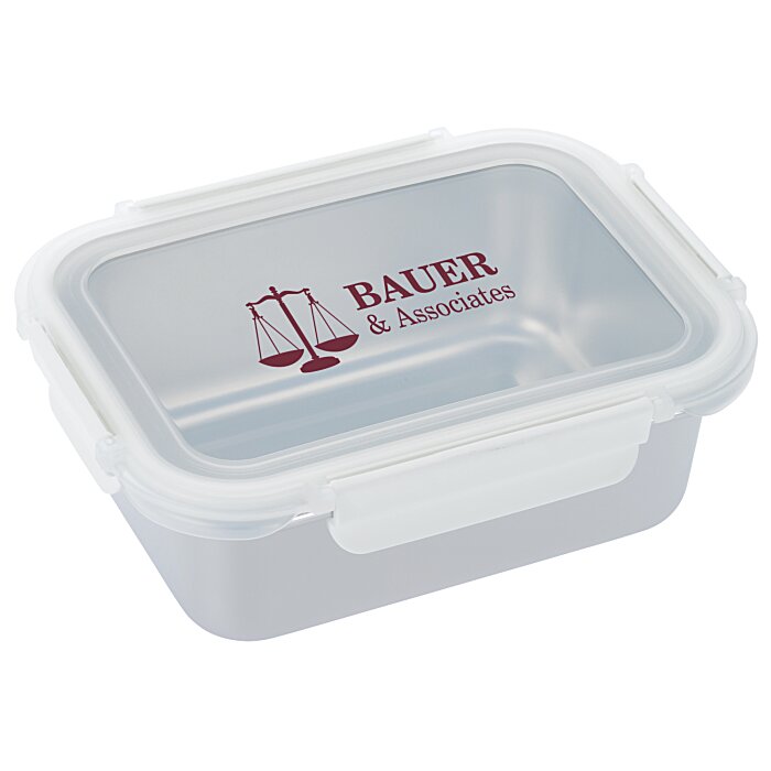 Microwavable Stainless Steel Food Container 168482 : 4imprint.com